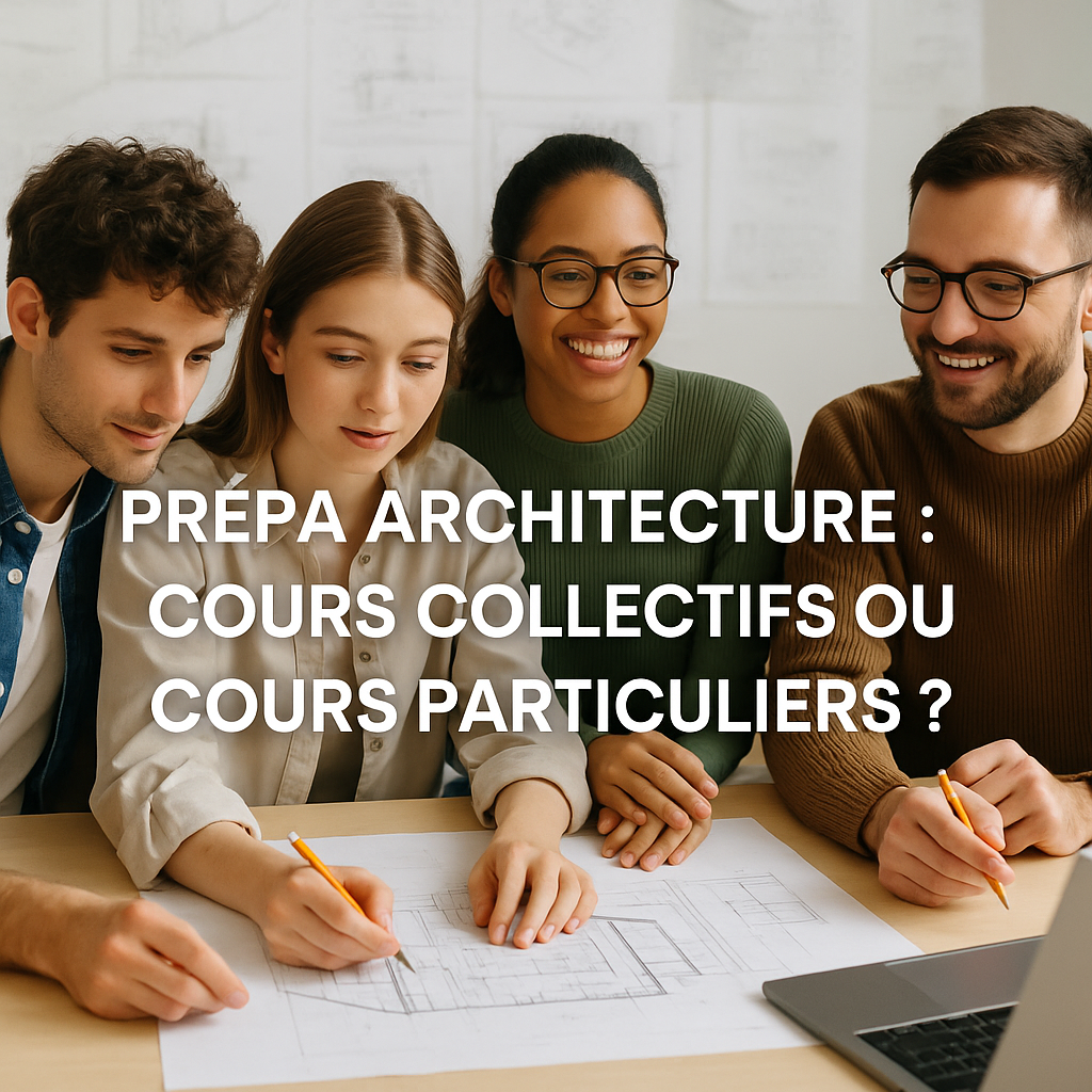 Prépa architecture : formation en groupe VS cours particulier